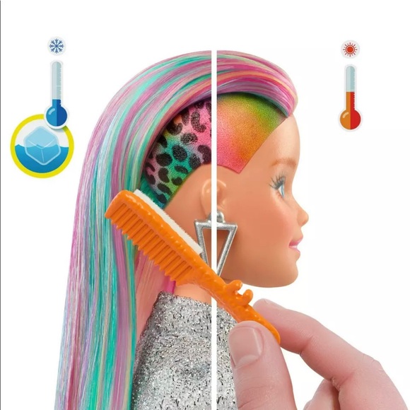 Barbie | Toys | Baribe Leopard Rainbow Hair Doll Shaved Head 22 | Poshmark